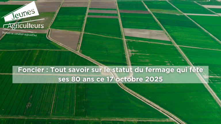 Foncier : tout savoir sur le statut du fermage qui fête ses 80 ans ce 17 octobre 2025 - Jeunes ...